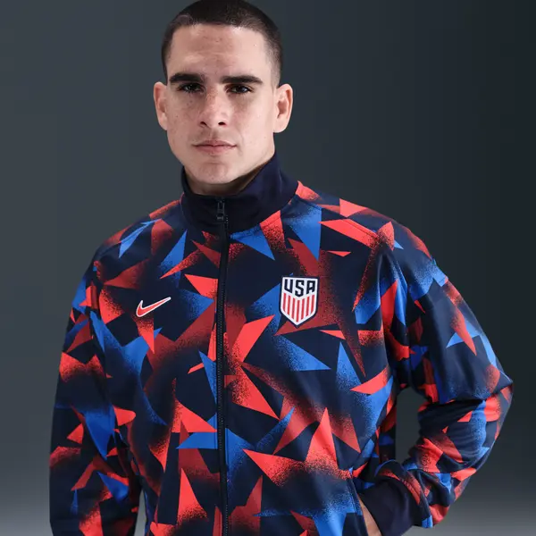 Nike Usmnt Academy Pro Dri-fit Soccer Anthem Jacket - Blue