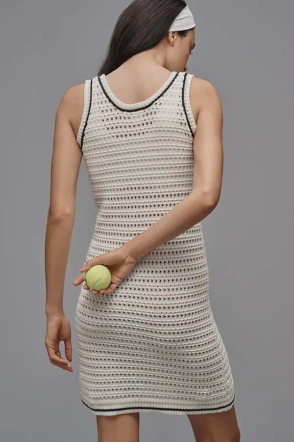 white christmas dresses Danika Crochet Ankle Dress Black / Small main image 1