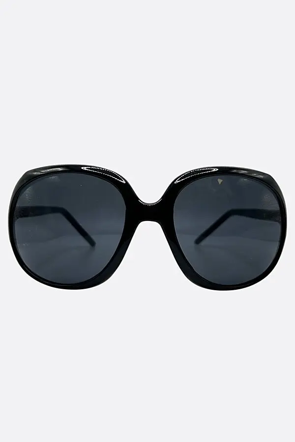 GIANT VINTAGE SUNGLASSES Giant Vintage Werk Oversized Sunglasses - Black
