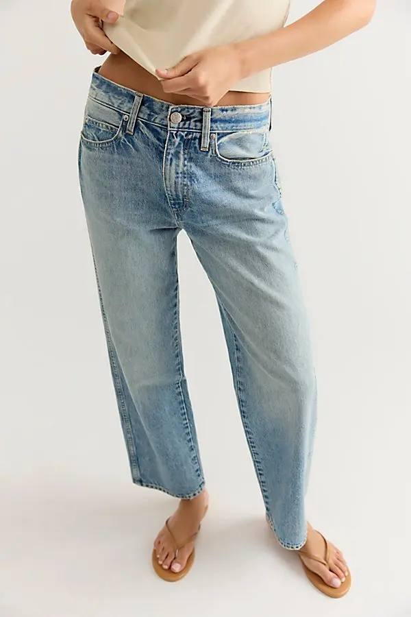 AMO Billie Mid-rise Straight Leg Jeans - Mystical
