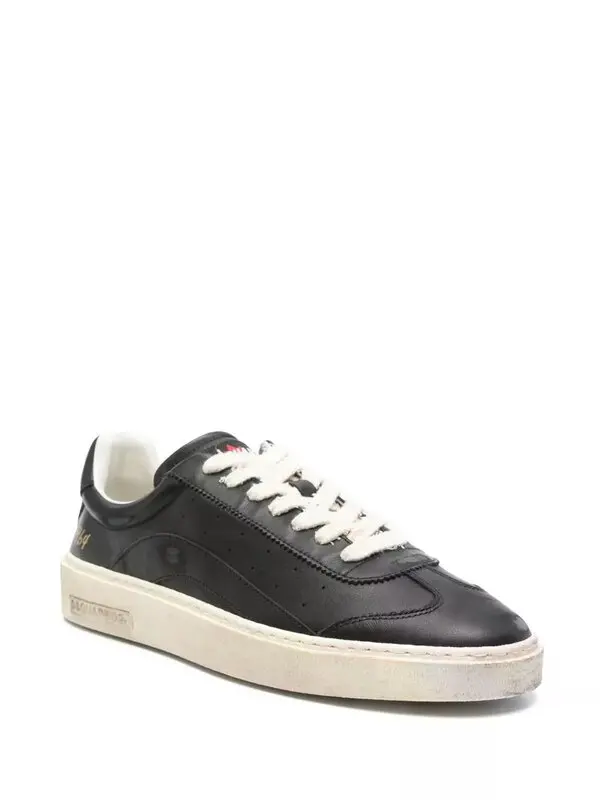 Dsquared2 Rider Leather Sneakers - Black