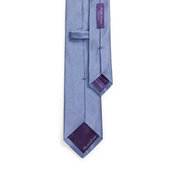 Ralph Lauren Corded Silk Neck Tie - Light Blue
