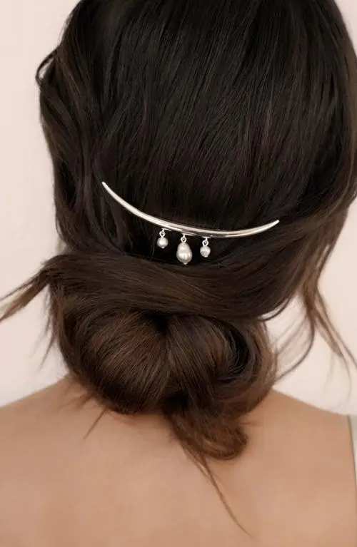 Ettika Mermaid Imitation Pearl Barrette