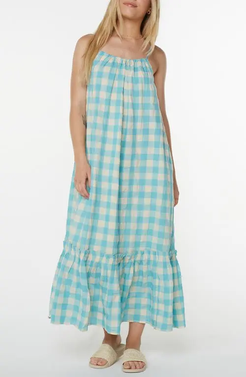 Roxy Sunchaser Check Sleeveless Maxi Dress