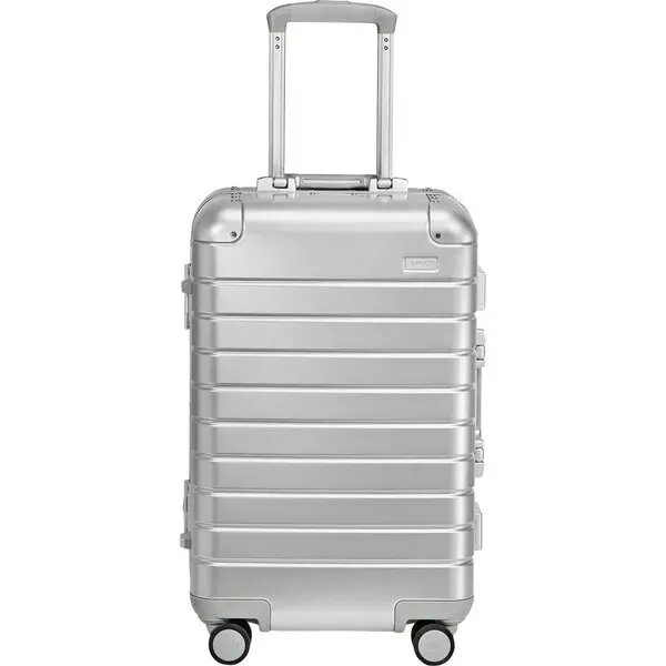 AWAY The Bigger Carry-on Suitcase: Aluminum Edition - Silver