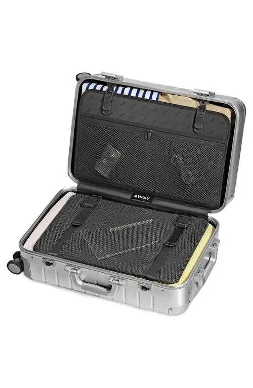 AWAY The Bigger Carry-on Suitcase: Aluminum Edition - Silver