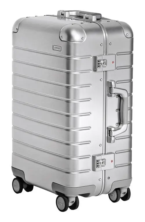 AWAY The Bigger Carry-on Suitcase: Aluminum Edition - Silver