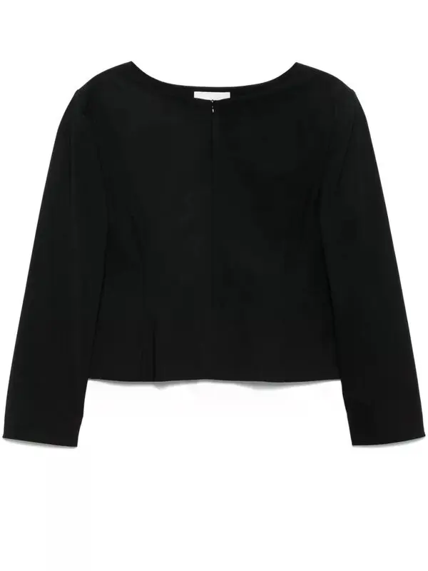 AMOMENTO Boat-neck Blouse
