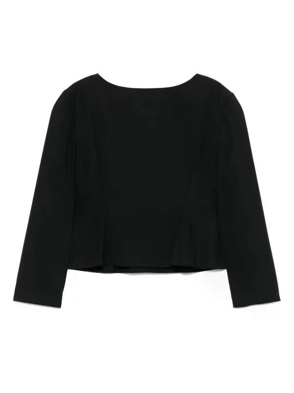 AMOMENTO Boat-neck Blouse