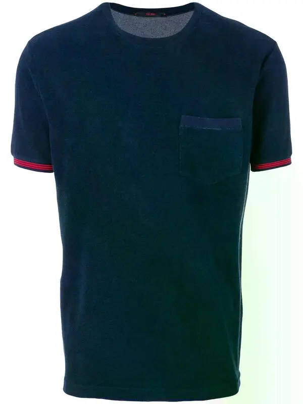 THE GIGI Striped Detail T-shirt