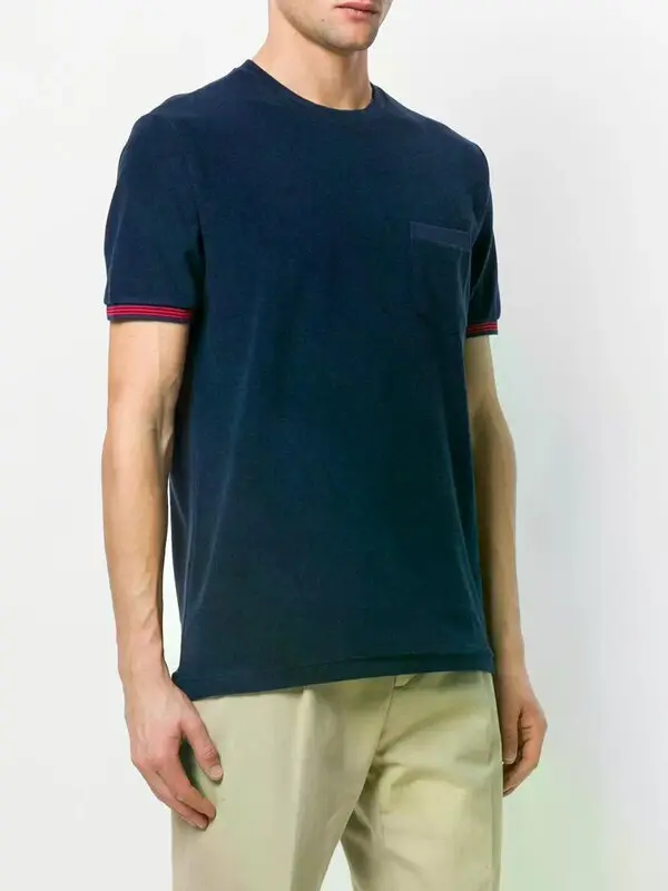 THE GIGI Striped Detail T-shirt