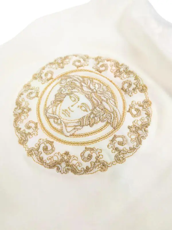 Versace Medusa Head-embroidered Bathrobe
