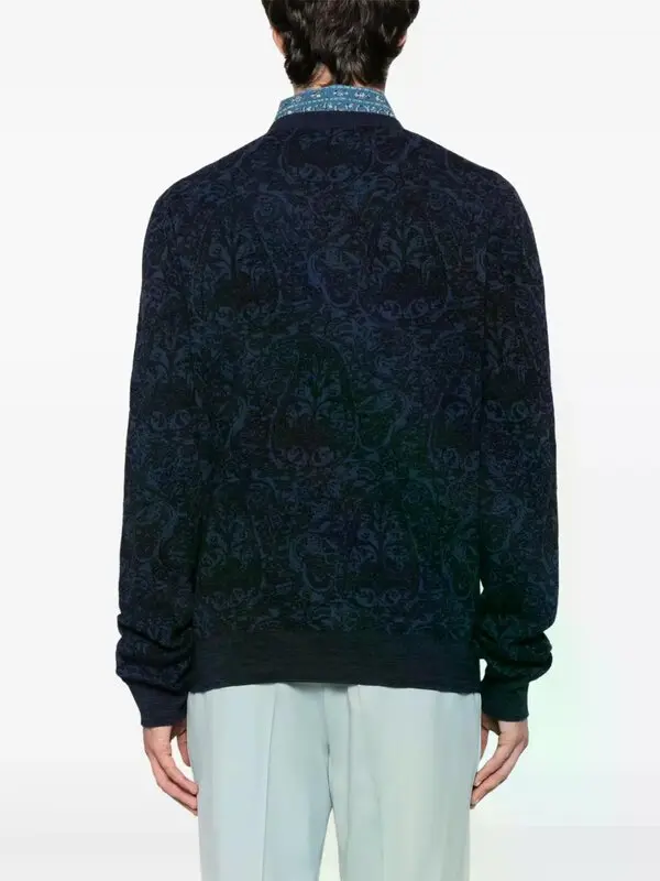Etro Paisley-motif Sweater - Blue