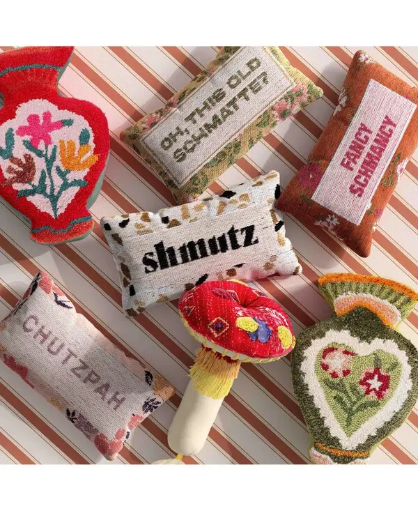 TOV FURNITURE Mushroom Hand Sewn Pillow