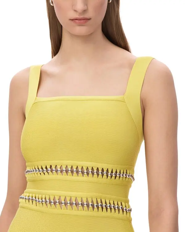 Herve Leger Ines Gown - Citron