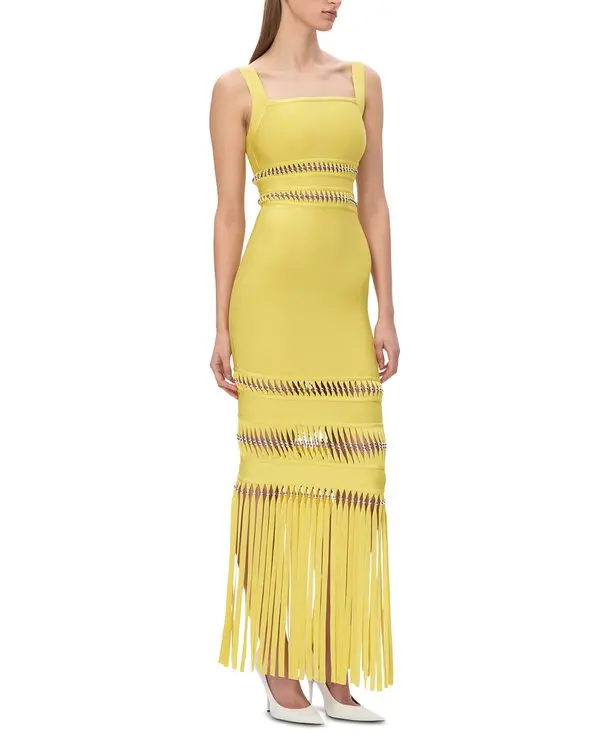 Herve Leger Ines Gown - Citron