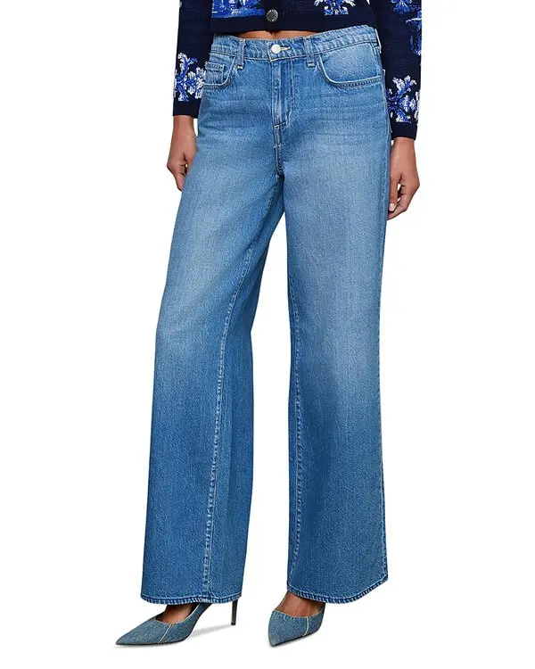 L'Agence Alicent High Rise Wide Leg Jeans