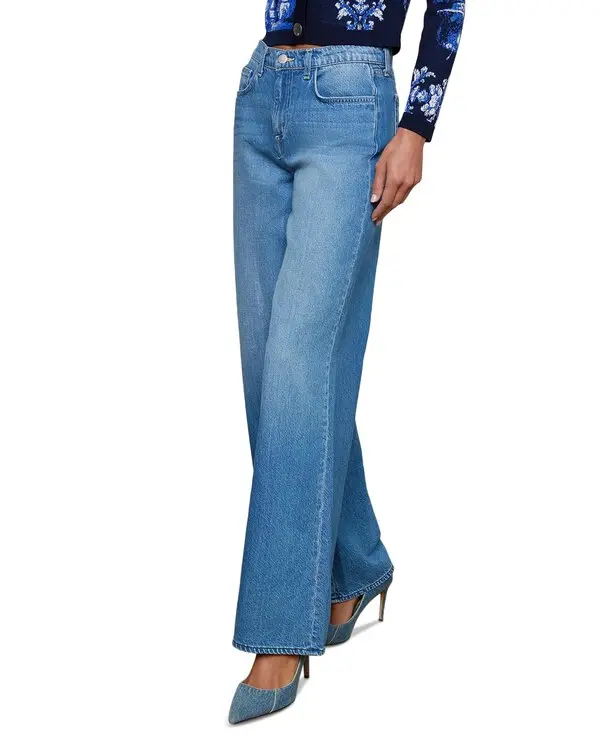 L'Agence Alicent High Rise Wide Leg Jeans