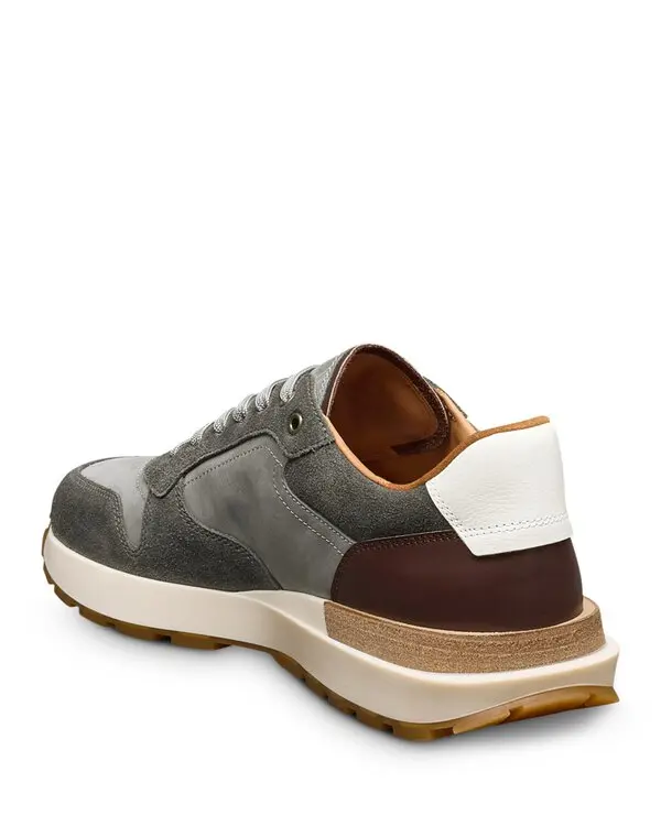 Allen Edmonds Lionel Leather Low Top Sneakers - Grey