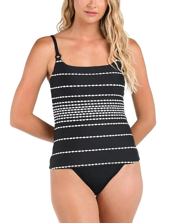 La Blanca City Lights Tankini Top - Black