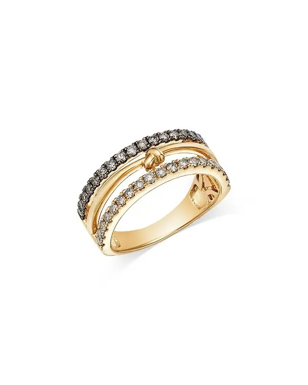 Bloomingdale'S 14k Yellow Diamond Stack Ring 0.67 Tcw - Gold