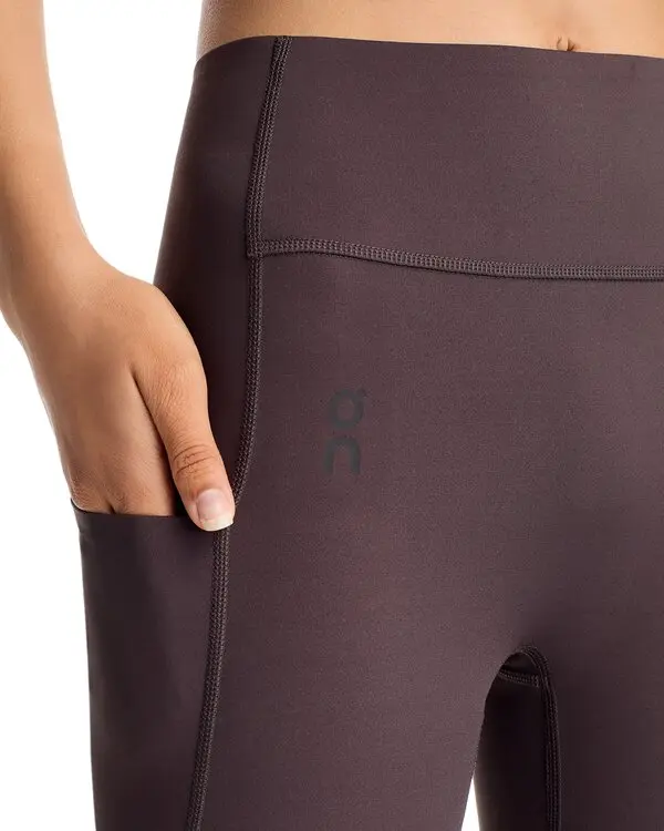 On Studio 7/8 Tights - Pebble