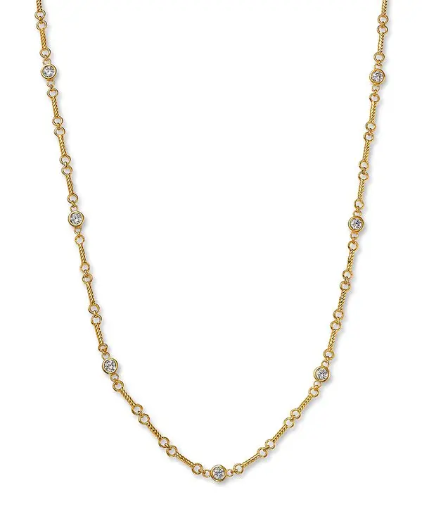 Bloomingdale'S Diamond Station 14k Yellow Necklace - Gold