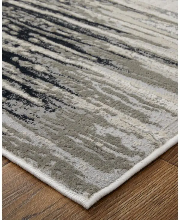 FEIZY Micah 39lrf Area Rug, 3'11 X 6 - Black/silk