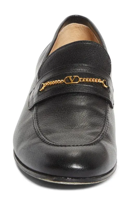 Valentino Garavani Vlogo Signature Loafer - Black
