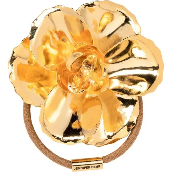 JENNIFER BEHR Gladiolus Ponytail Holder - Gold