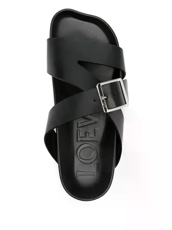 Loewe Ease Buckled Sandals - Black
