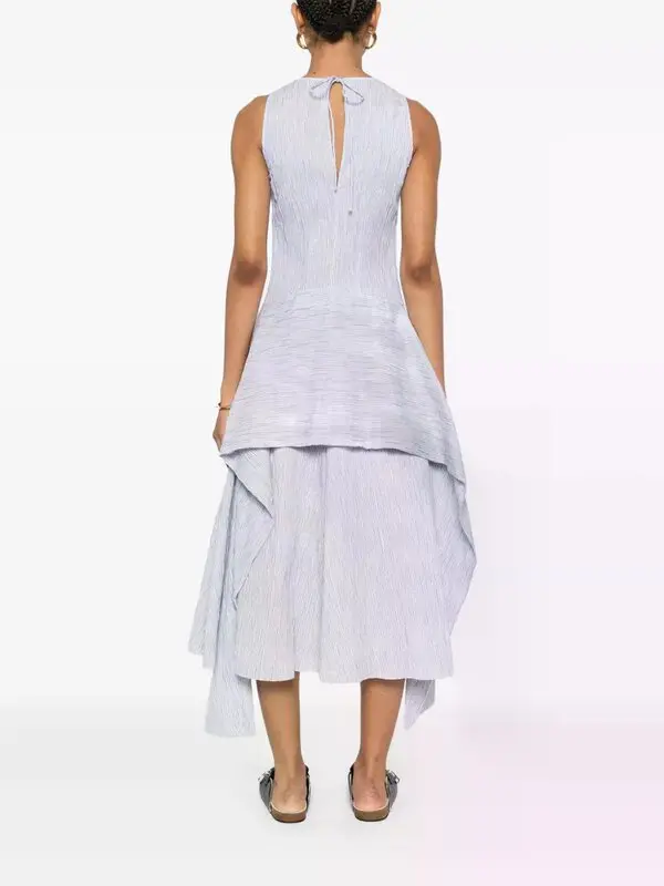 Loewe Striped Midi Dress - Blue