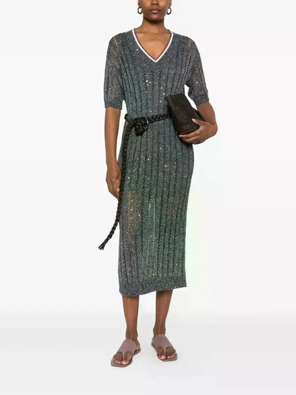 Brunello Cucinelli V-neck Dress