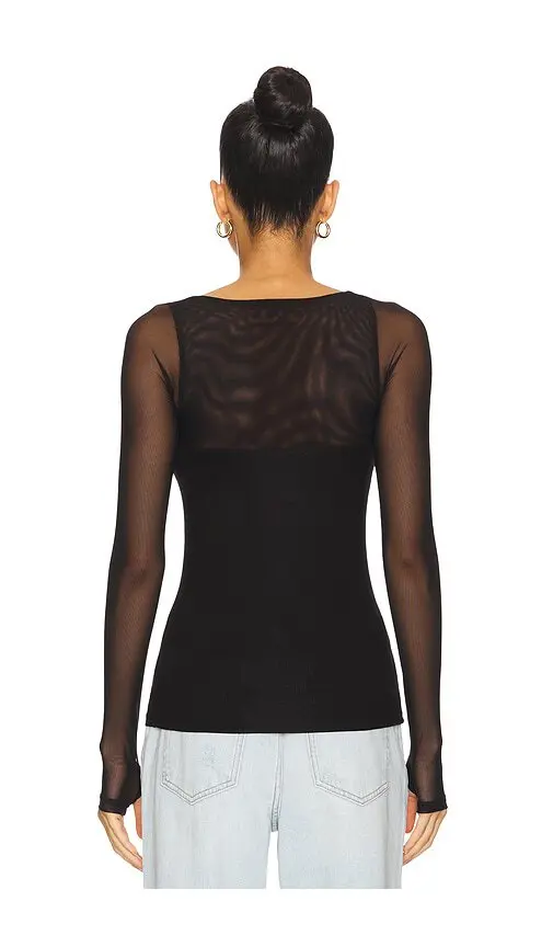 Michael Lauren Velo Knotted Neck Top