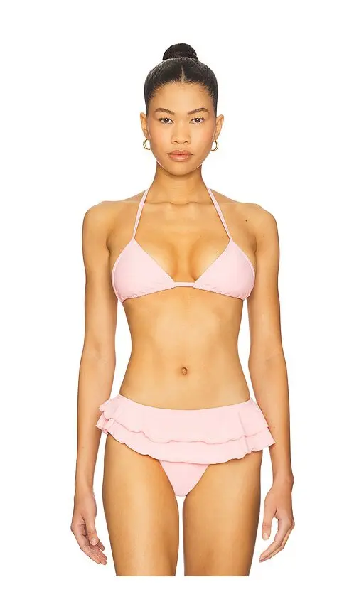 MORE TO COME Sesly Bikini Top - Pink