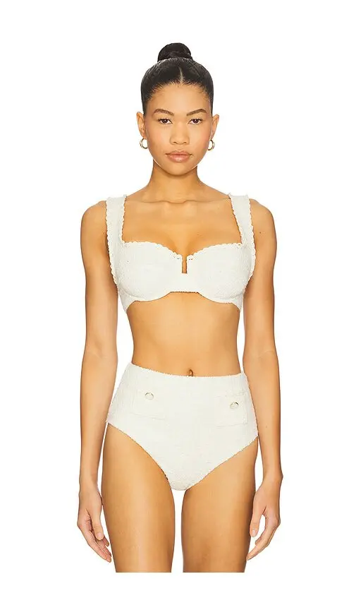 Simkhai Klara Balconette Bikini Top - Ivory