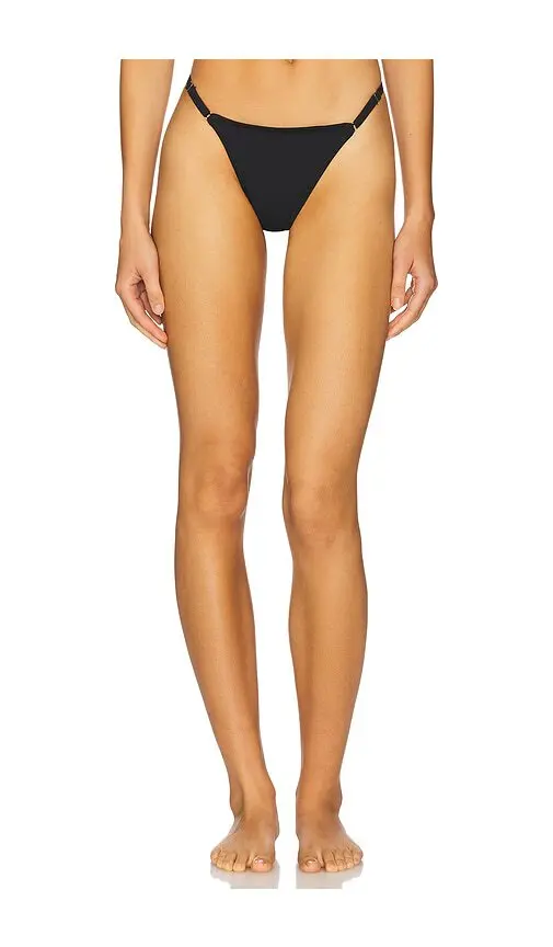 Natori Verge Adjustable String Thong - Black
