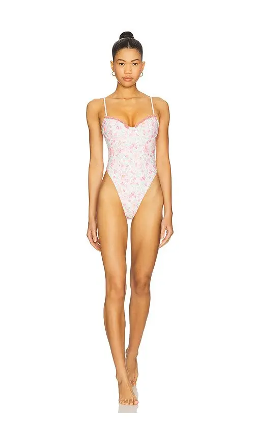 Tularosa Aija One Piece - Mauve Garden Floral