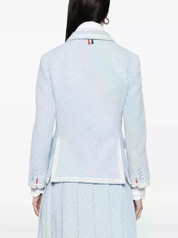 Thom Browne Solid Tweed Blazer