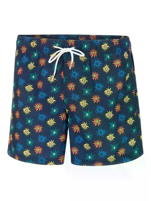 Sundek Lion-print Swim Shorts