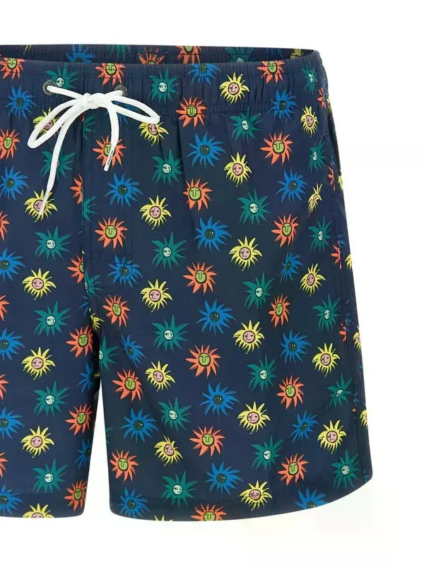 Sundek Lion-print Swim Shorts