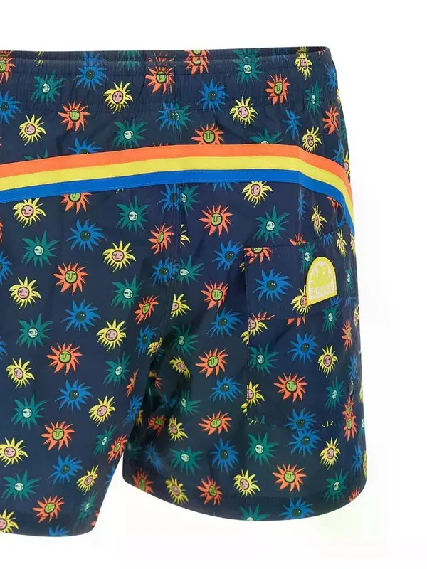 Sundek Lion-print Swim Shorts