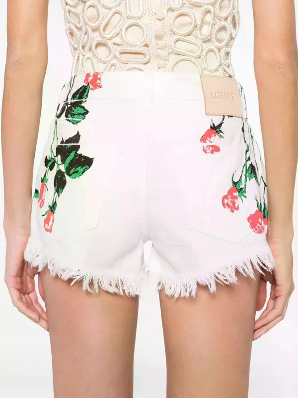 Loewe Floral-print Shorts