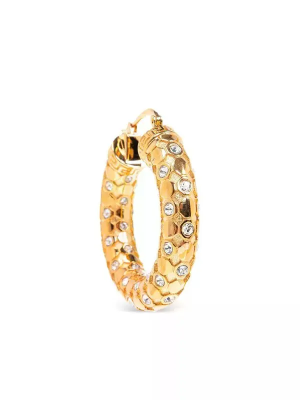 Versace Greca-engraved Hoop Earrings