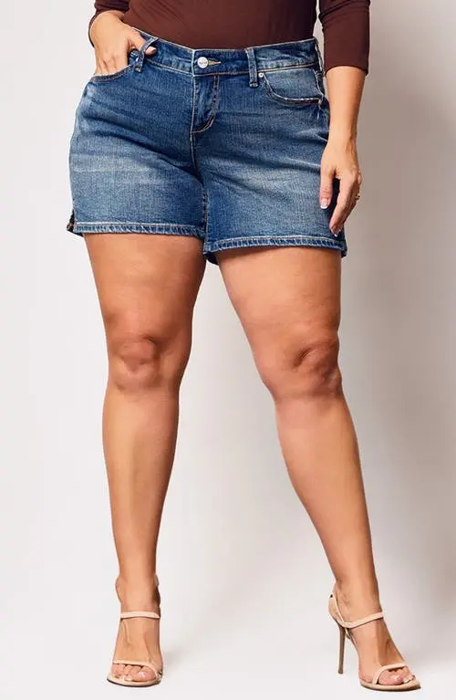 SLINK JEANS Mid-rise Denim Shorts - Willow