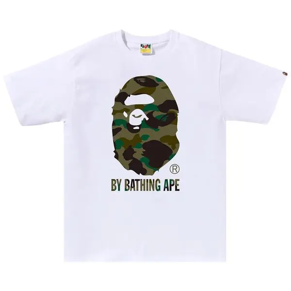 A BATHING APE 1st Camo Bathing Ape Tee /green - White
