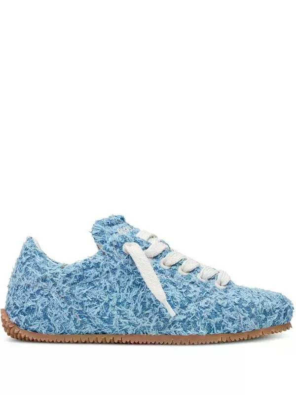 Axel Arigato Tact Frayed Denim Sneakers - Blue