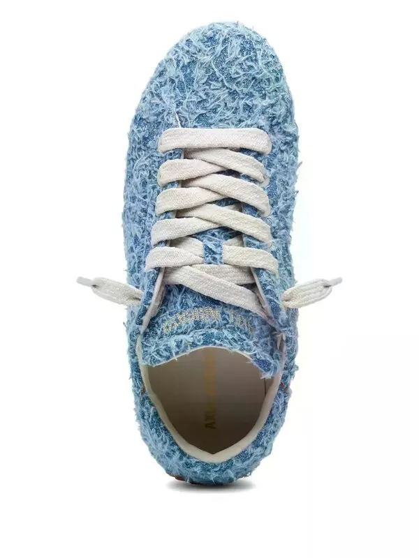 Axel Arigato Tact Frayed Denim Sneakers - Blue