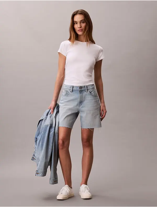 Calvin Klein 90s Denim Shorts - Washed Luther