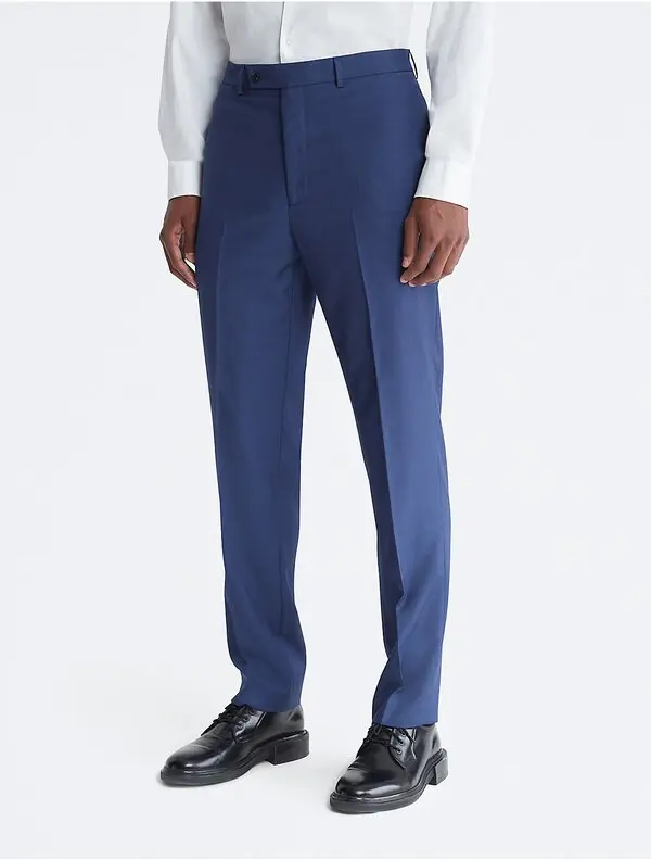 Calvin Klein Slim Fit Suit Pants - Navy